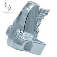 China Silver ABS Coffin Corner 3#S Set with 0.66m & 2.02m Steel Bars - Heavy Weight Resistance Casket Handle for sale