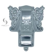 China Silver ABS Coffin Corner 3#S Set with 0.66m & 2.02m Steel Bars - Heavy Weight Resistance Casket Handle for sale