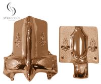 China Wooden Casket Corner Bronze Plating Set 2#B with 203cm & 66cm Steel Bars - Gold/Silver/Bronze Finish for sale