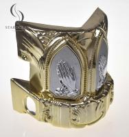 China ABS Material Coffin Corner 20# Decoration Set with 4 Corners & 8 Lugs - Gold/Silver/Bronze Options for sale