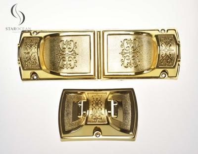 China Gold PP Recycled Plastic Coffin Wrap Handle 8# with 0.66m and 2.02m Steel Bars - American Style Funeral Hardware for sale