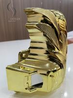 China Multicolor ABS Plastic Coffin Corner 1# Set with 203cm Steel Bars - Gold/Silver/Bronze Options for sale