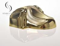 China Gold Eco Friendly ABS Material Fixed Handle Coffin Decoration Hardware Wholesale 5# for sale