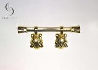 China Gold Swing Bar Coffin Handle Set P9007 Eco Friendly ABS Plastic 6 Handles 2 T Bars for sale