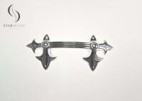 China Silver Plastic Coffin Handles Quick Delivery Customized Design Cheaper Price P9001 for sale