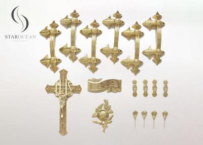 China Gold Coffin Ornament Handles P9001set with 120kg Lifting Capacity - ABS/PP Funeral Hardware for sale