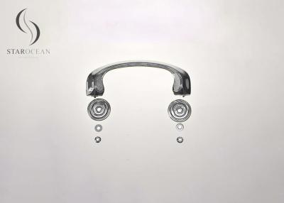 China Silver Customized Color Plastic Coffin Handle 120kg Heavy Duty Steel Wire Reinforced P9014 for sale