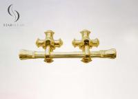 China Golden European Cross Shape Plastic Coffin Handles P9008 - 120kg Load Capacity, Custom Colors & Materials for sale