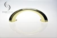 China Zamak Zinc Alloy Coffin Handles ZH004 - 20.5x7.5cm Half Moon Design with 150kg Load Capacity for sale