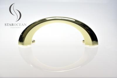 China Zamak Zinc Alloy Coffin Handles ZH004 - 20.5x7.5cm Half Moon Design with 150kg Load Capacity for sale
