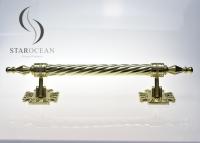 China ZH005A Gold Zinc Metal Coffin Handle Hardware Set - 150kg Capacity, 30cm-1.8m Extendable, Zamak Construction for sale