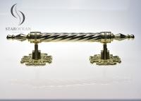 China Zamak Metal Coffin Handle ZH005B 25x8cm with Beautiful Pattern - Gold/Antique Finish - MOQ 2000 Pcs for sale