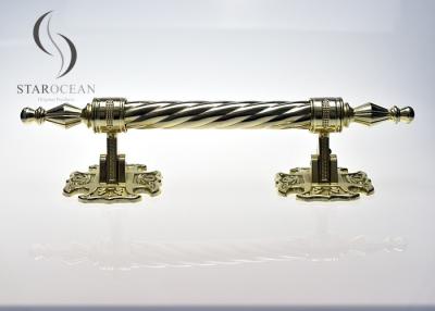 China Zamak Metal Coffin Handle ZH005B 25x8cm with Beautiful Pattern - Gold/Antique Finish - MOQ 2000 Pcs for sale