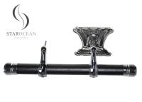 China American Style Silver-Plated Metal PP Coffin Swing Bar Handle Set 38cm 174cm for sale