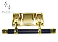 China European Style Gold Casket Swing Bar Set - 500kg Capacity, 38cm & 174cm Handles, Custom Colors for sale