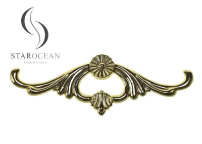 China Custom PF11 Coffin Accessories 44x11cm ABS/PP Plastic Decoration with Gold/Silver/Bronze Electroplating for sale
