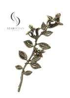China PF13 Plastic Rose Coffin Ornaments - ABS Material Coffin Lid Decoration in Gold/Silver/Bronze (MOQ 1000pcs, 30-Day Delivery) for sale