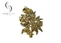 China PF14 Flower-Shaped Coffin Decoration Hardware - PP Plastic, 1000pcs MOQ, Gold/Silver/Bronze Finishes for sale