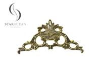 China PF06 Gold Coffin Lid Decorative Hardware Accessory - PP Plastic, 24K/18K Gold Plating, 1000pcs MOQ for sale