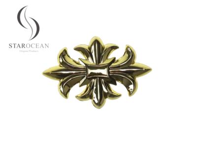 China Golden ABS Coffin Lid Decoration PF03 - Durable Plastic Accessory for Wooden Caskets, 1000pcs MOQ at $0.16-0.19 per Piece for sale