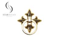 China Customizable Plastic Decorative Rings Coffin Hardware Kit PF02 - 13.8×15 cm PP/ABS Material with Gold/Silver/Bronze Finishes for sale