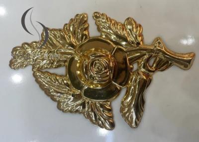 China PF01 ABS Plastic Coffin Flower Accessory 150mm x 120mm European Style Funeral Casket Decoration for sale