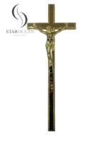 China Zamak Funeral Cross Hardware ZJ-03 - European Style Coffin Decoration with Gold/Brass/Copper Plating for sale