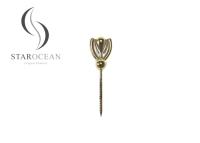 China Gold Smooth Finish Coffin Ornament Screw PS05 - 45mm/55mm Length, Plastic & Metal Construction, 2000 Pcs MOQ for sale