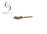 China PP Material Decorative Coffin Screws PS01 - 45mm/55mm Length, 2000 Pcs MOQ, Gold/Silver/Copper Options for sale
