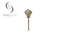 China PP Material Decorative Coffin Screws PS01 - 45mm/55mm Length, 2000 Pcs MOQ, Gold/Silver/Copper Options for sale