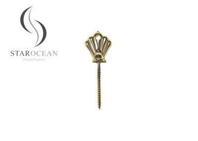 China PP Material Decorative Coffin Screws PS01 - 45mm/55mm Length, 2000 Pcs MOQ, Gold/Silver/Copper Options for sale