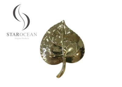 China UD03 Zamak Metal Funeral Urn Decoration with Leaf Design - Antique Brass/Copper/Gold/Nickel Plating - 1000pcs MOQ for sale