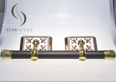 China Gold Finish Funeral Coffin Swing Bar Set with 38cm & 174cm Steel Bars - ABS Material Construction for sale