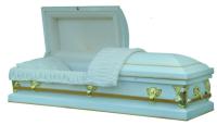 China 24# Gold Electronic Electroplated Plastic Coffin Corner Decorative Handle Set with 0.66m & 2.02m Steel Bars for sale
