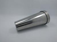 China Stainless Steel Tombstone Vase 190mm Length with 0.7mm & 1.0mm Thickness for Cemetery Memorial Decor for sale