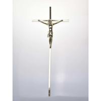 China ABS Plastic Jesus Cross Coffin Decoration 45×19cm with Gold/Silver/Bronze Electroplating - Model PJ-05 for sale