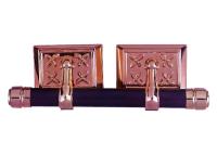China Vintage Copper Coffin Handle Set SW-CB - 500kg Capacity, 38cm & 174cm Bars, Custom Colors for sale