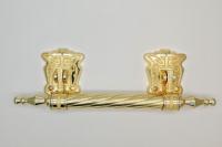 China Zamak Zinc Alloy Coffin Handle ZH005 - 150kg Load Capacity, 30cm-1.8m Length Options, Gold Plating for sale