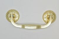 China ZH009A European Style Gold Plated Coffin Handles - 120kg Load Capacity Zamak Metal Construction for sale