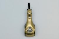 China ZA03 Antique Brass Plating Coffin Hardware Handle with Steel Back Cover - 100kg Capacity, Zamak Material for sale