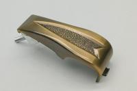 China ZA04 Polished Casket Hardware - 100kg Weight Capacity Zamak Alloy Handle for Wooden Coffins for sale