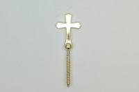 China ZS11 Gold-Plated Cross-Shaped Coffin Screw Cover - Zamak Alloy, 2000 Sets MOQ, 30-Day Delivery for sale