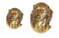 China TD003 Jesus Portrait Brass Grave Headstone Decorations - Bronze Finish, 1000pcs MOQ, 30-Day Delivery for sale