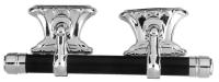 China American Style Silver-Plated Metal PP Coffin Swing Bar Handle Set 38cm 174cm for sale