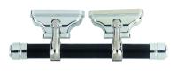 China Silver Plated Coffin Swing Bar Set with 174cm Long Bars and 38cm Handles for Wooden Casket Decoration for sale