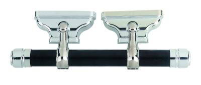 China Silver Plated Coffin Swing Bar Set with 174cm Long Bars and 38cm Handles for Wooden Casket Decoration for sale