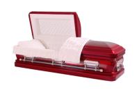 China MC09 Roseo Finished Metal Coffin with Rounded Corners - 83