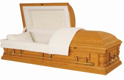 China Premium Solid Oak Wood Casket SWC02 - 82.5