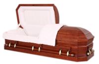 China Luxury Wooden Casket SWC08 with Crepe Interior - 82.5