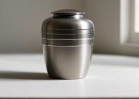 China Custom Paint Color Aluminum Funeral Urns - 158mm Diameter, 200mm Length with Zinc Alloy Decoration for sale